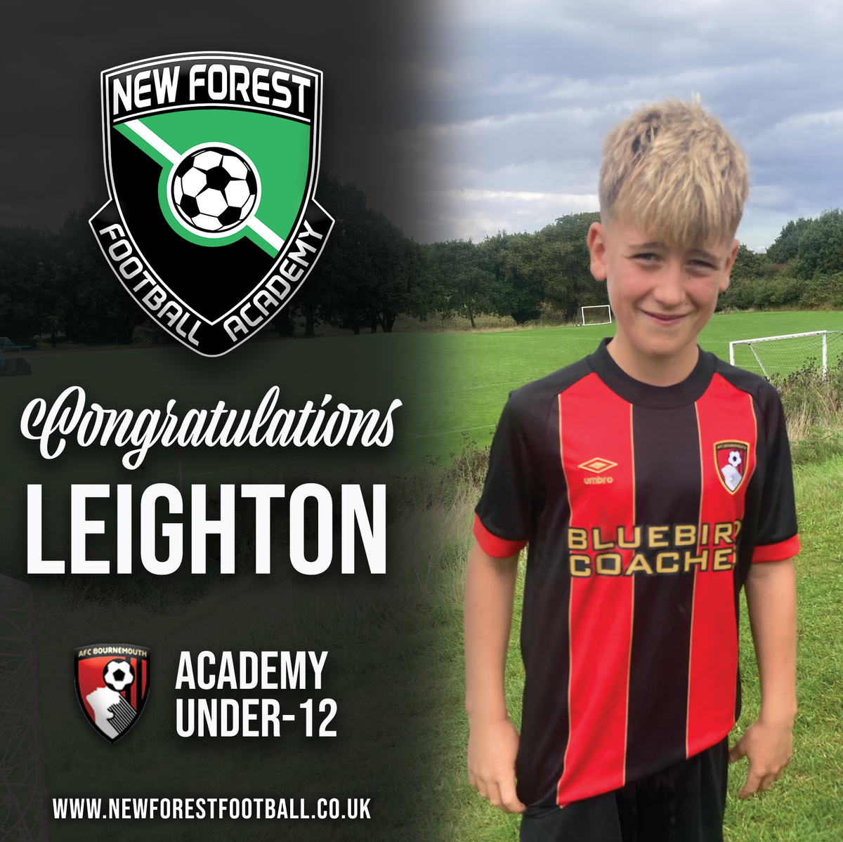 LEIGHTON PROGRESSES INTO AFC BOURNEMOUTH ACADEMY – New Forest Football ...
