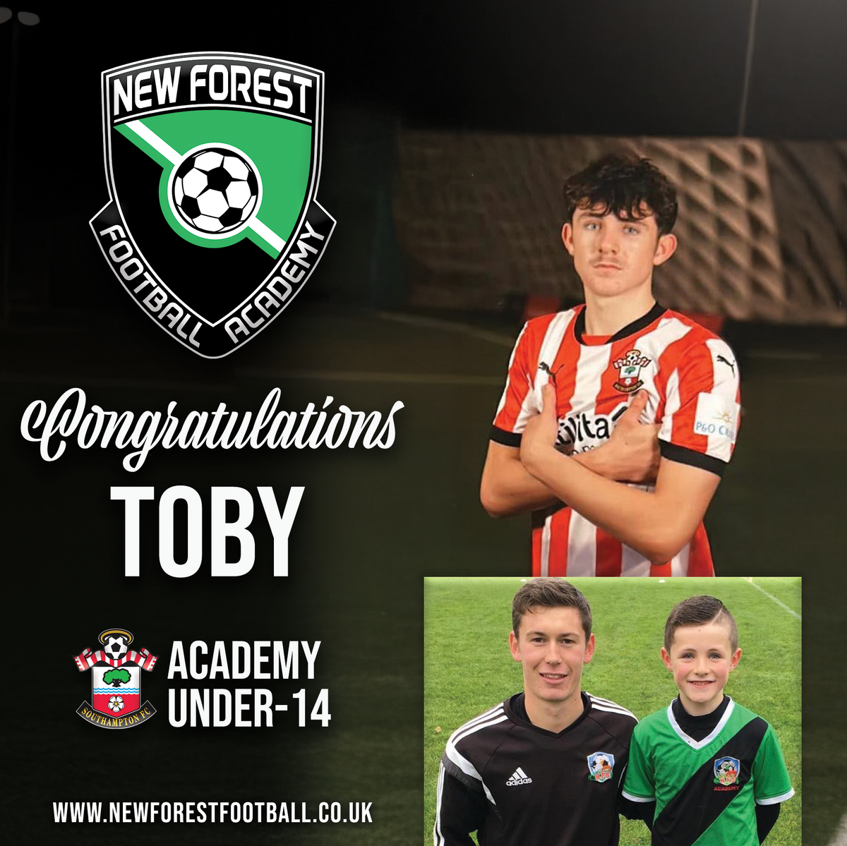 TOBY SECURES 2-YEAR EXTENSION WITH SAINTS 😇🔥 – New Forest Football Academy